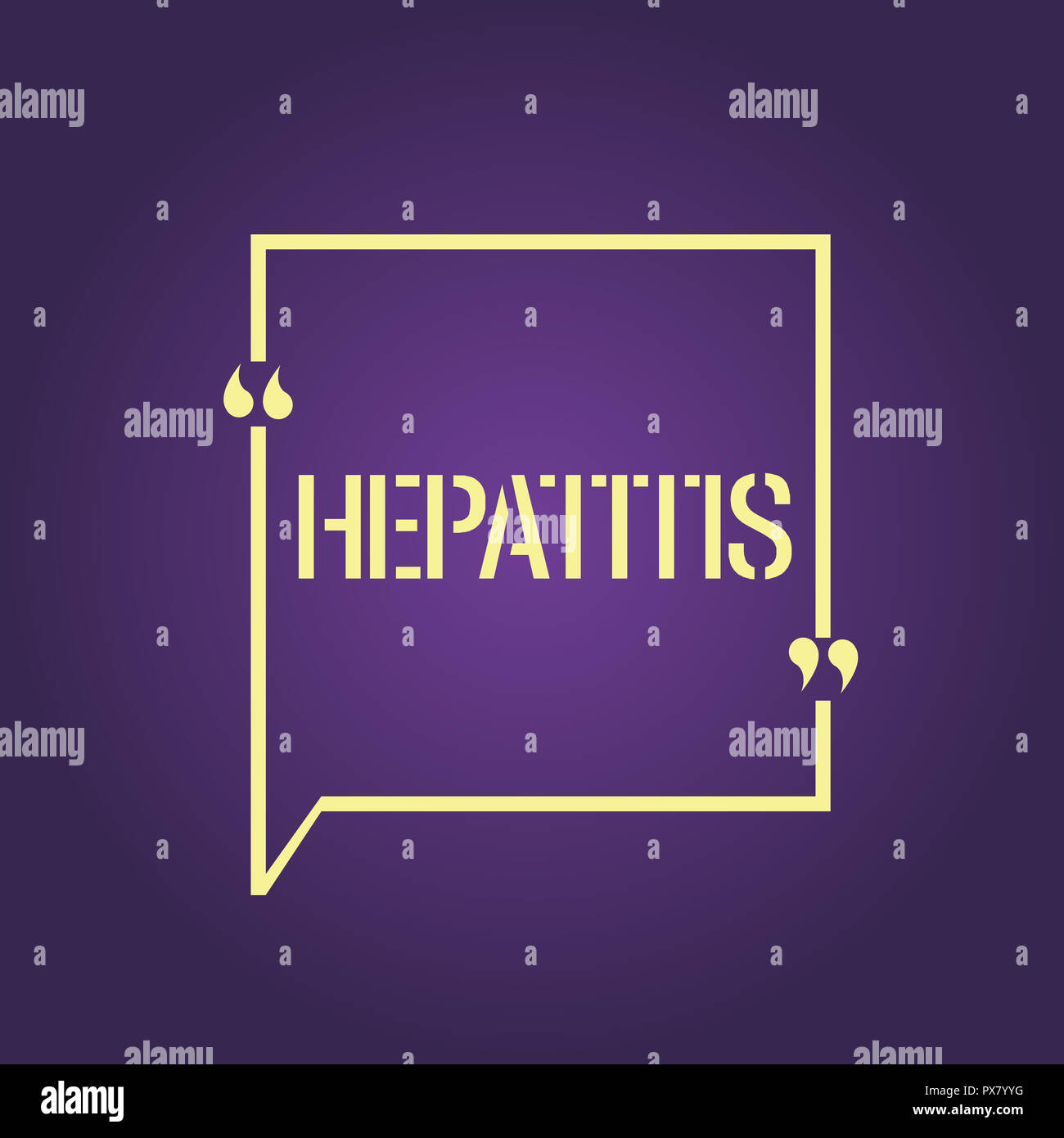 Text sign showing Hepatitis. Conceptual photo A disease described by ...