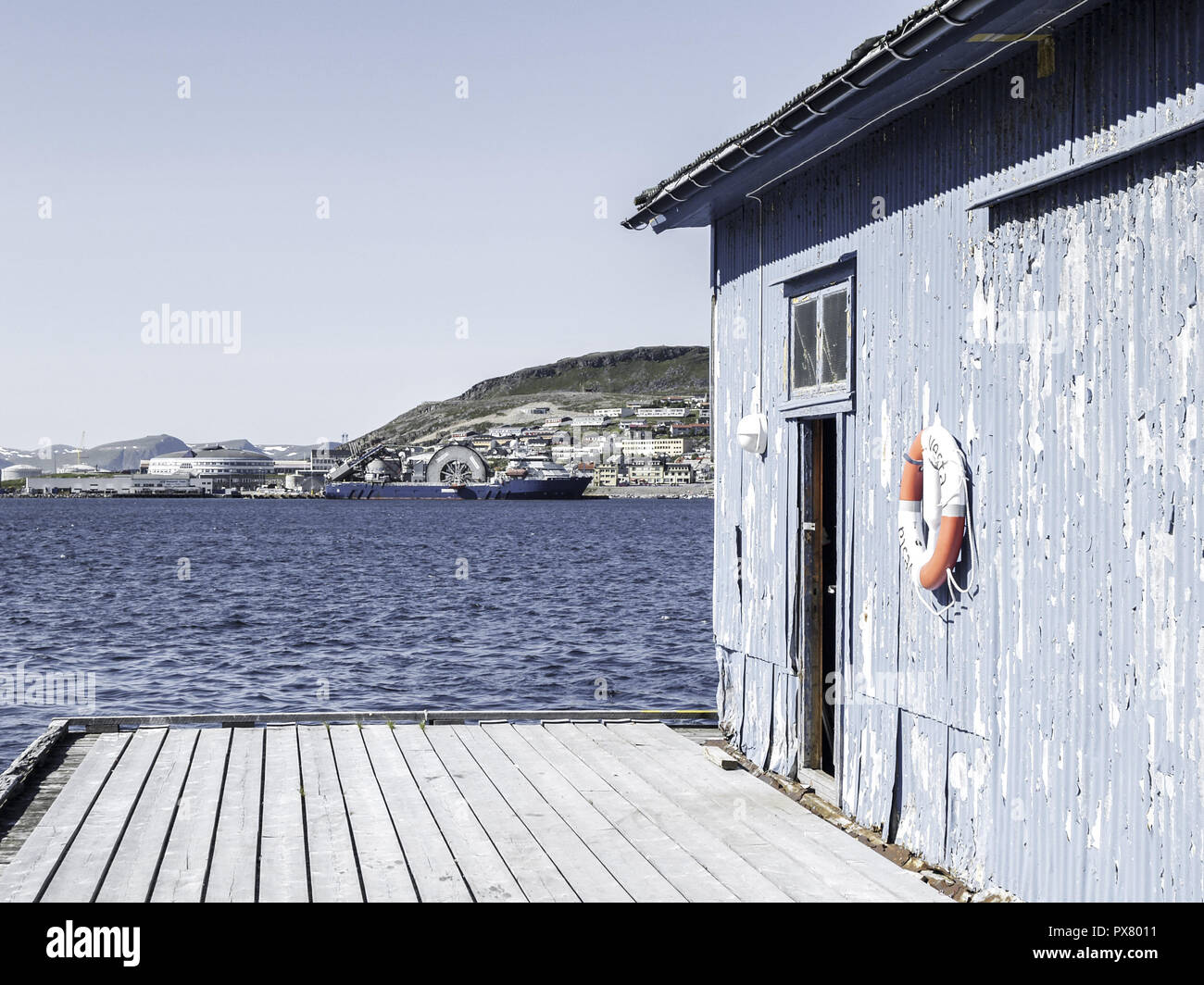 Hammerfest, harbour, Norway, Finnmark Stock Photo - Alamy