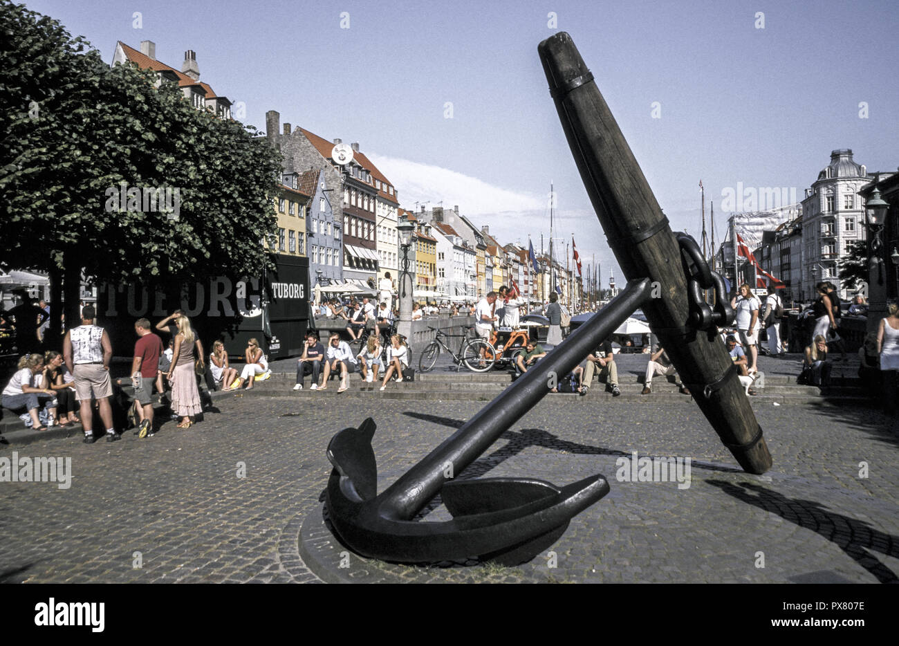 Copenhagen, Nyhavn, Denmark, Seeland, Kopenhagen Stock Photo - Alamy