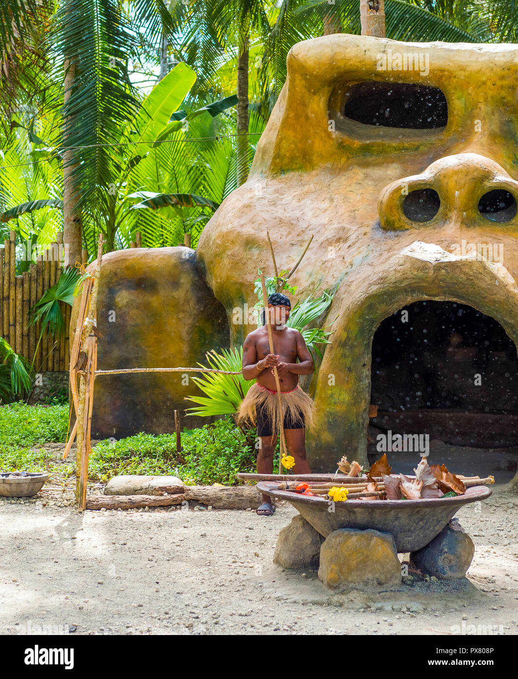 BOHOL, PHILIPPINES - FEBRUARY 23, 2018: View of the national building ...