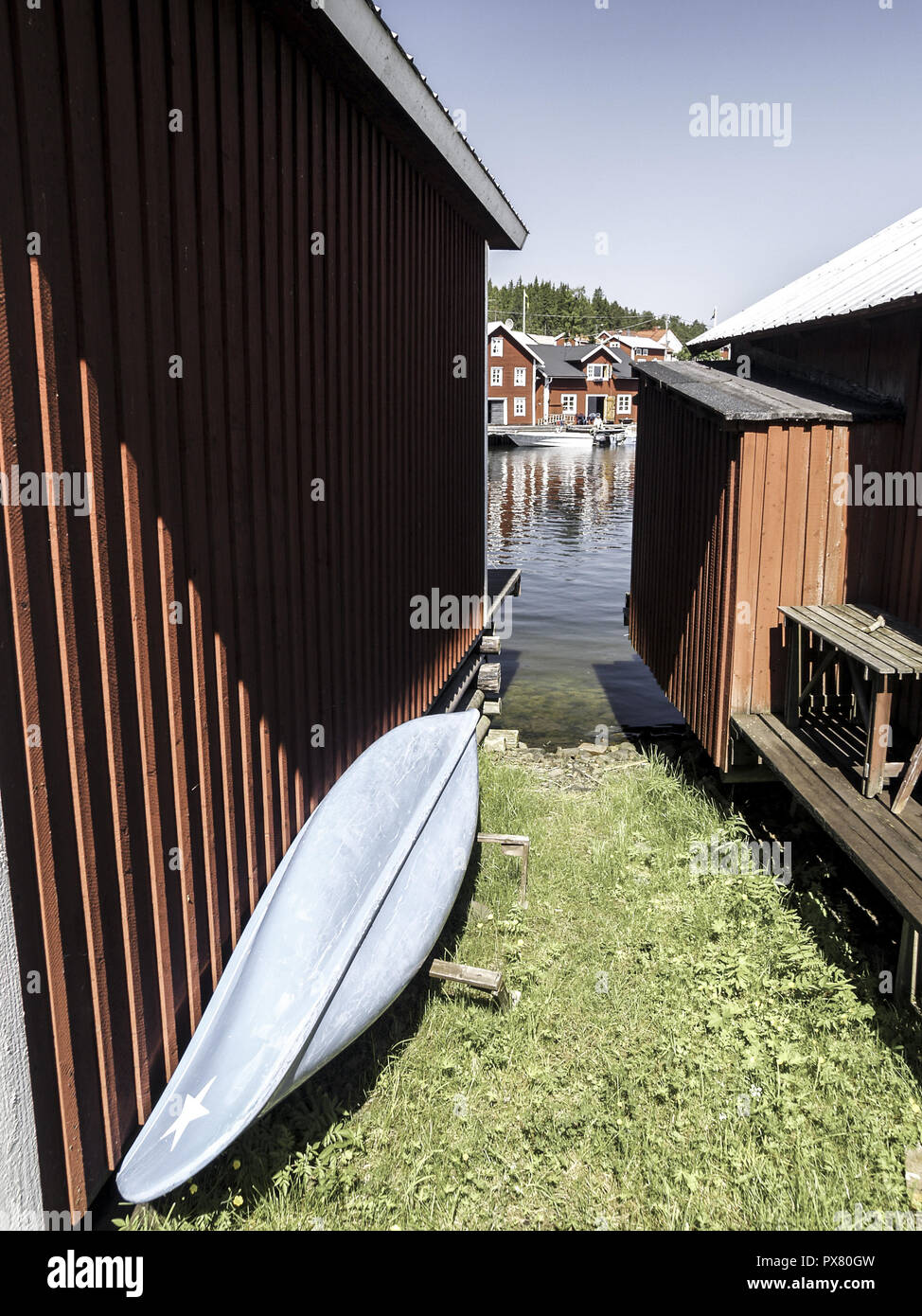 Höga Kusten, swedish village, Sweden, Norrland, Angermanland Stock ...