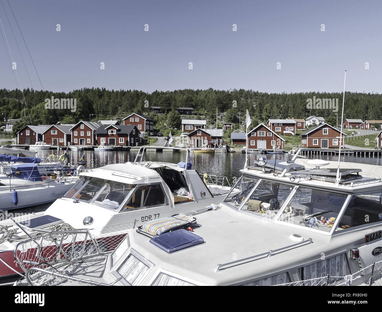 Höga Kusten, swedish village, Sweden, Norrland, Angermanland Stock ...