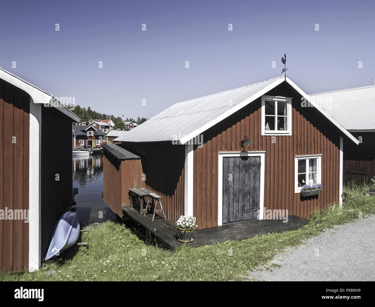 Höga Kusten, swedish village, Sweden, Norrland, Angermanland Stock ...