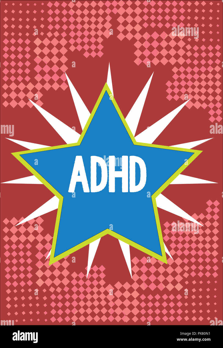 Word writing text Adhd. Business concept for Mental health disorder of ...