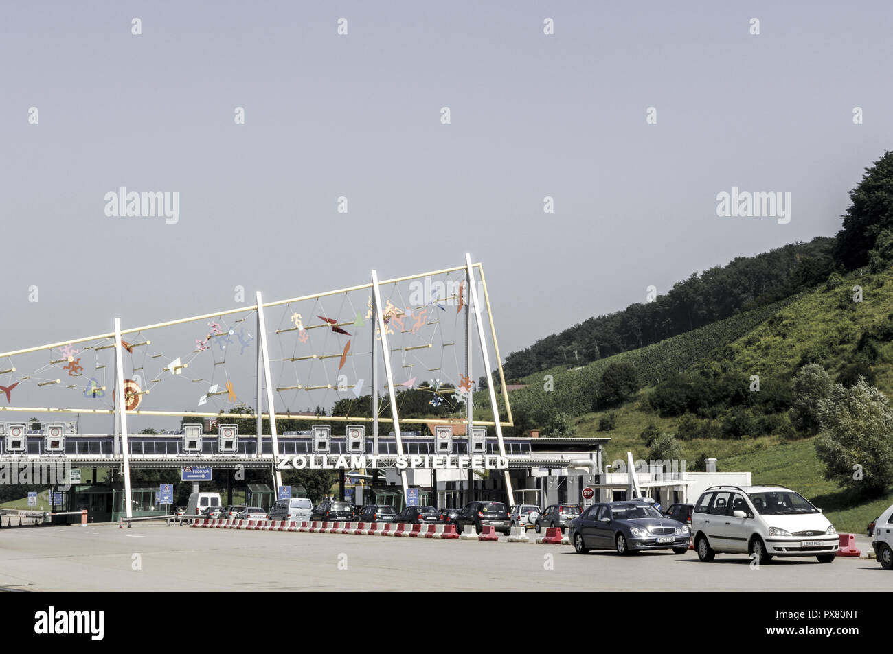 Custom duty office Spielfeld, border Austria, Slovenia, Austria, Styria ...