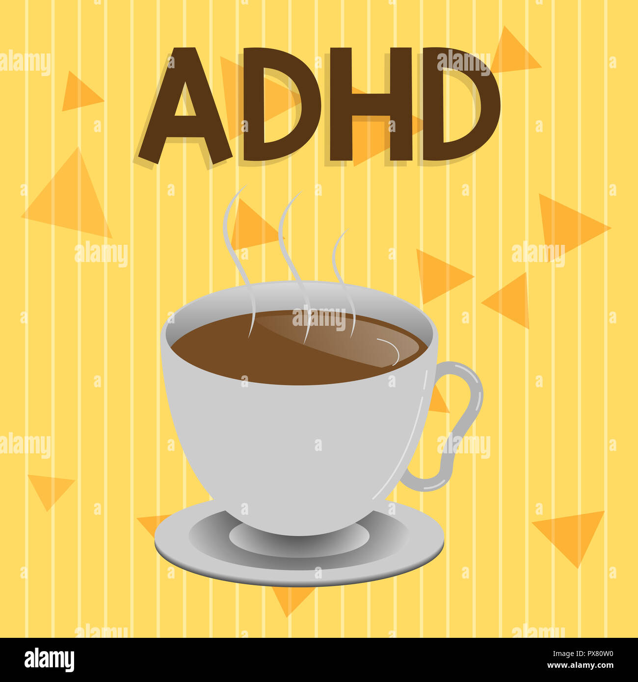 Handwriting text Adhd. Concept meaning Mental health disorder of ... Handwriting text Adhd. Concept meaning Mental health disorder of ...