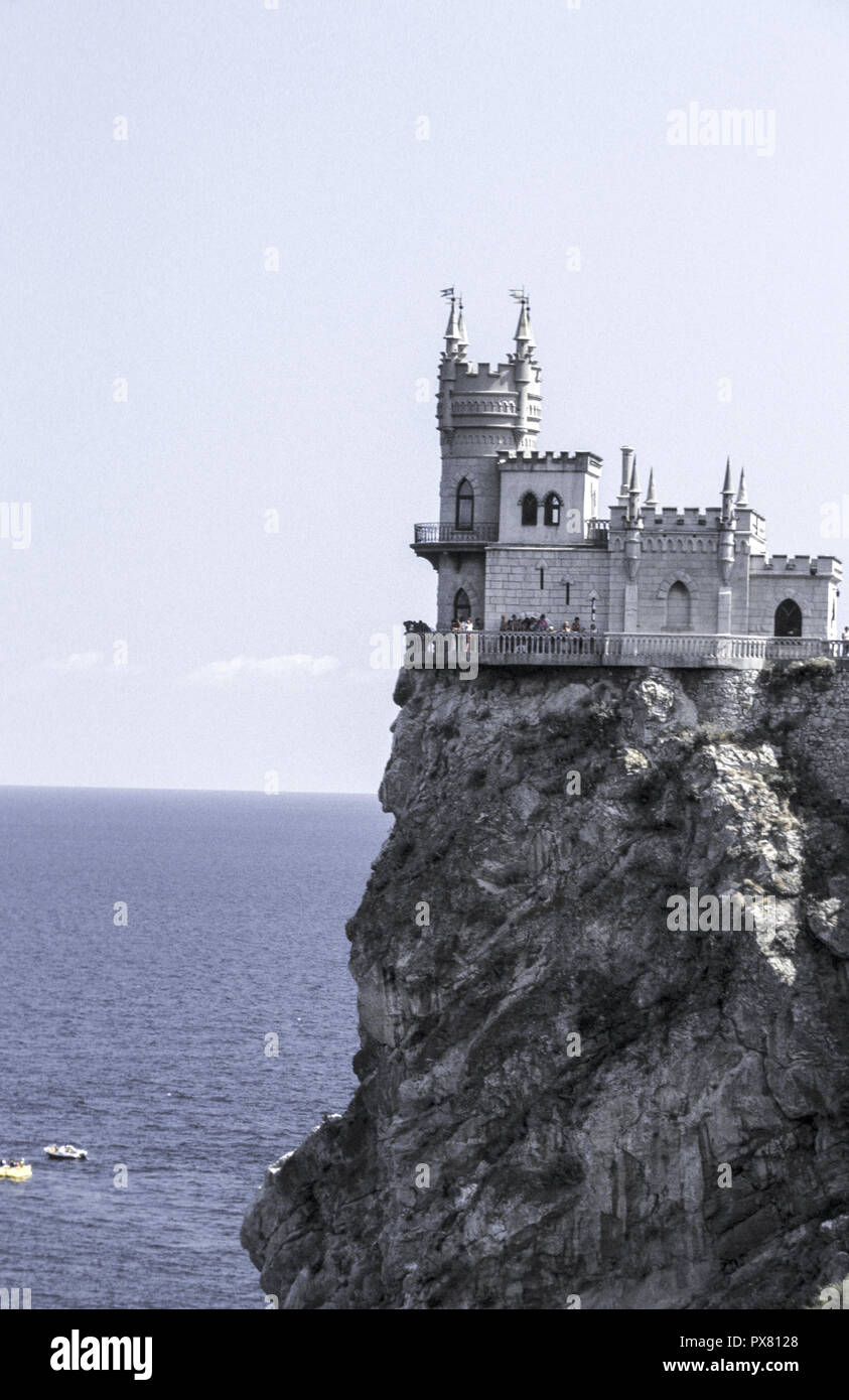 Crimea, castle swallows nest, Ukraine, Jalta area Stock Photo - Alamy