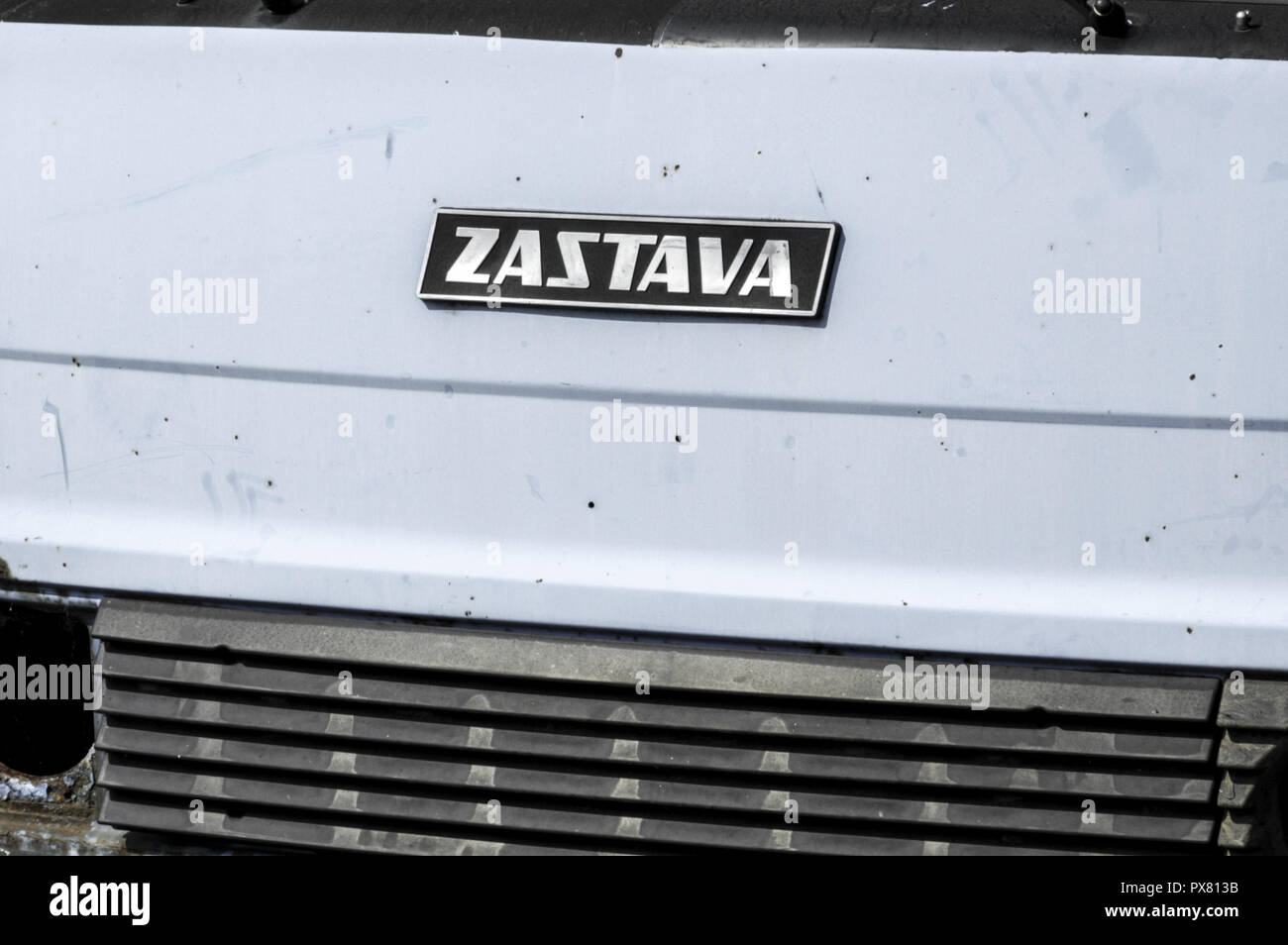 Yugoslavian car-brand Zastava, Serbia-Montenegro, Belgrade Stock Photo ...