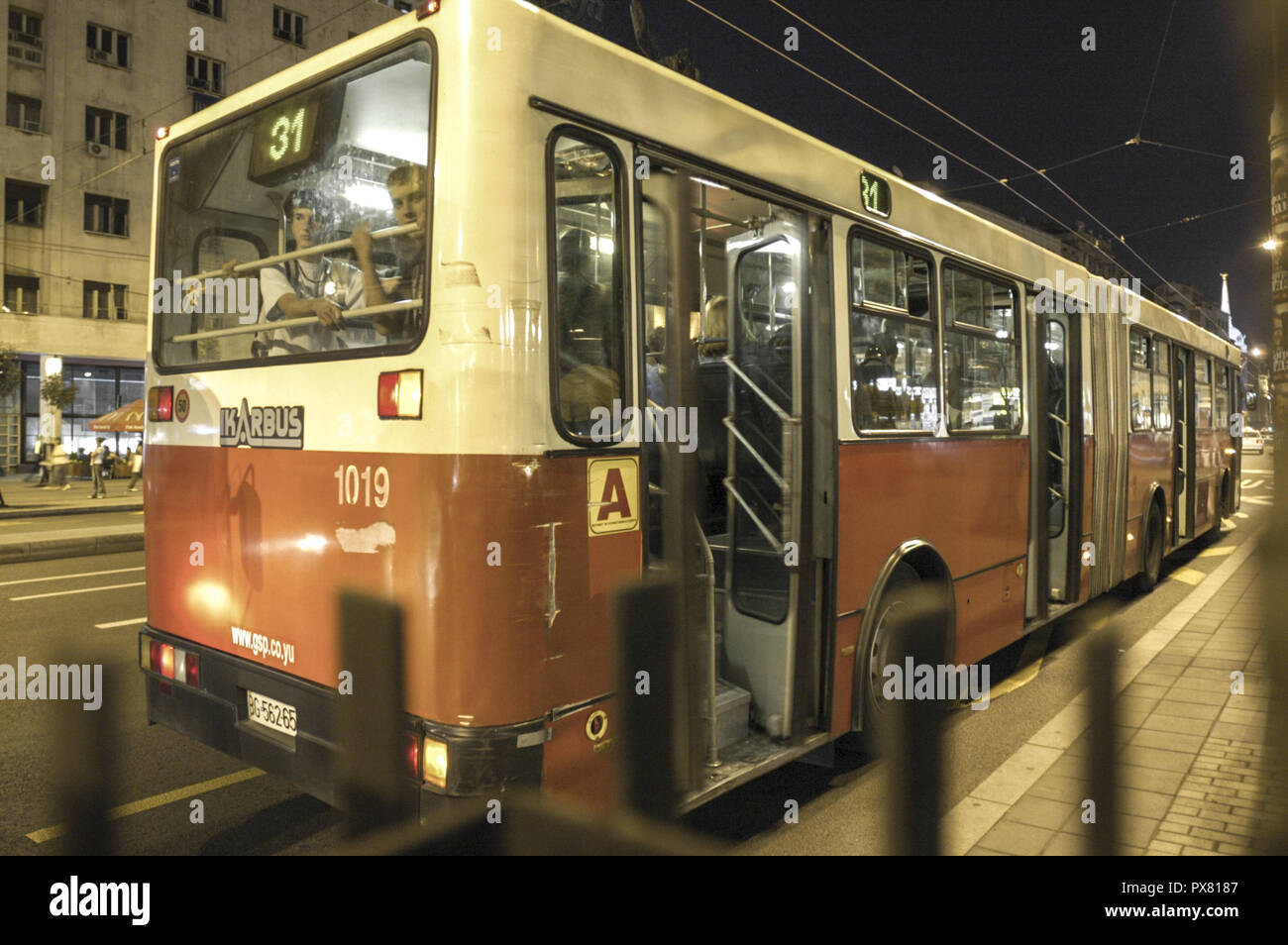 Beograd, bus 31, Serbia-Montenegro, Belgrade Stock Photo - Alamy