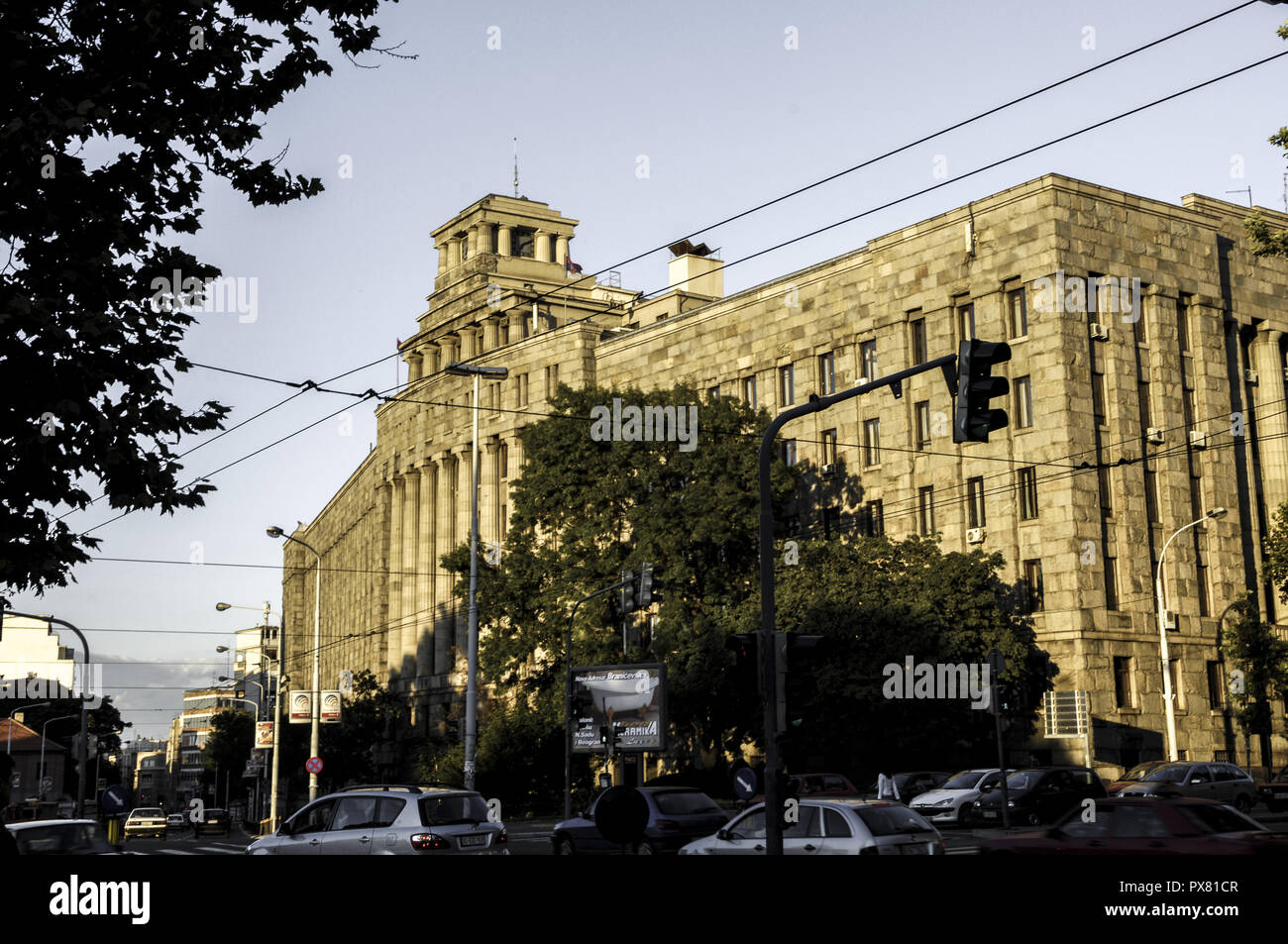 Beograd, majestic building, Serbia-Montenegro, Belgrade Stock Photo - Alamy