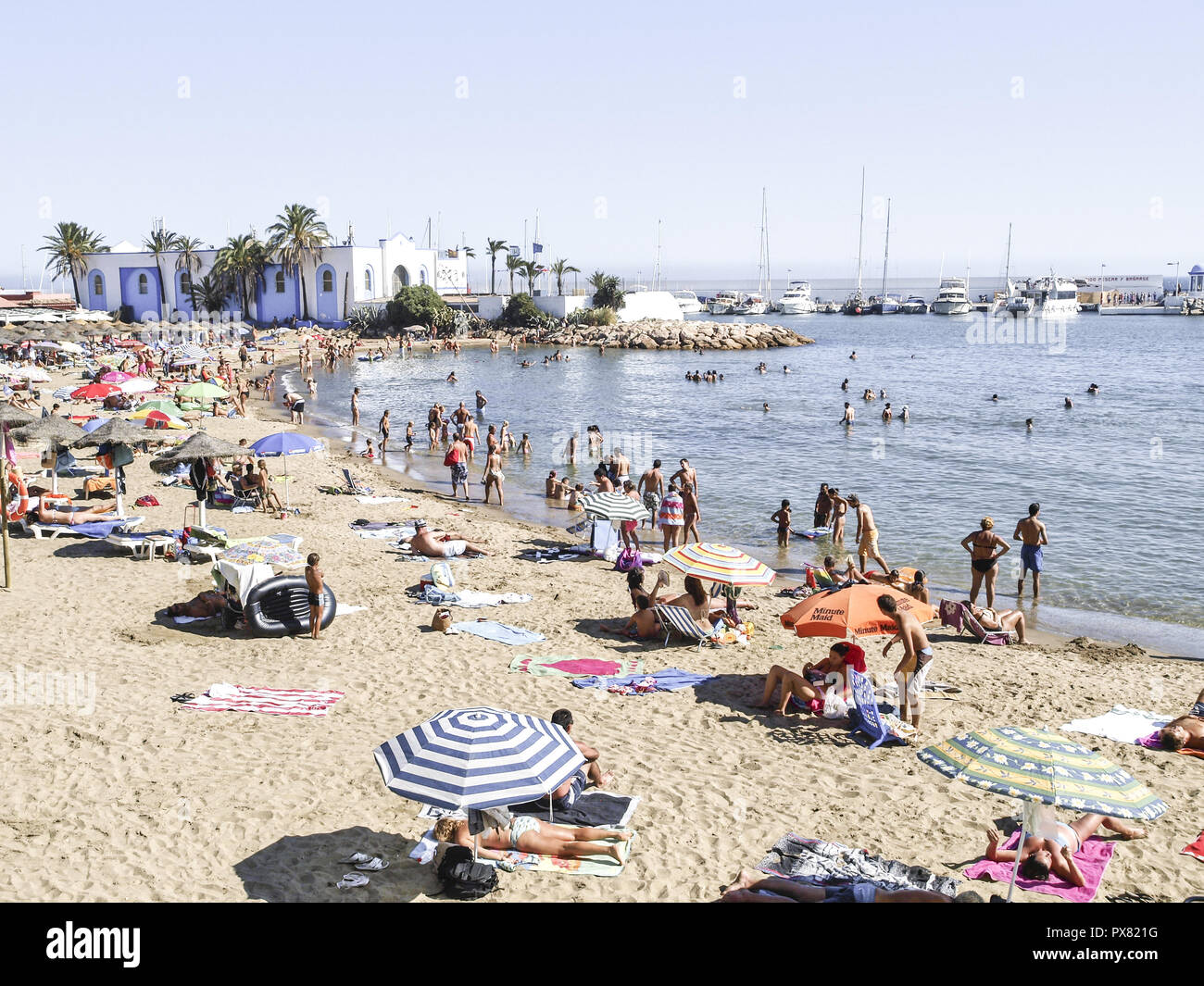 Beach, Playa Malaga, Spain, Andalusia Stock Photo - Alamy