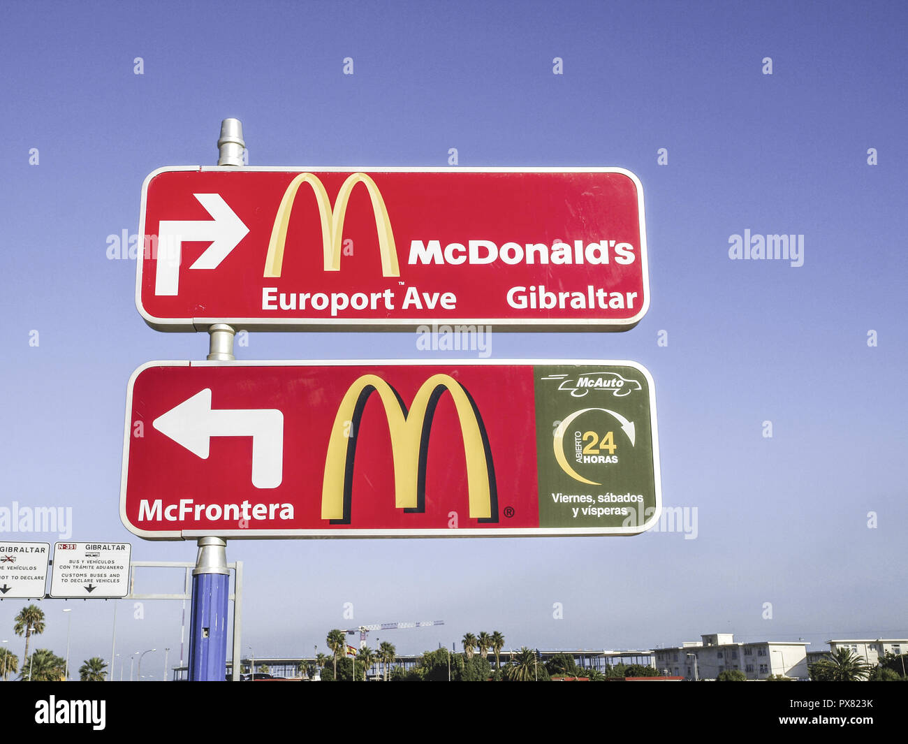 Mc Donalds, Gibraltar Stock Photo - Alamy