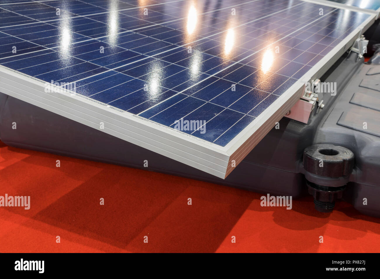 floating solar cell equipment for solar farm Stock Photo - Alamy