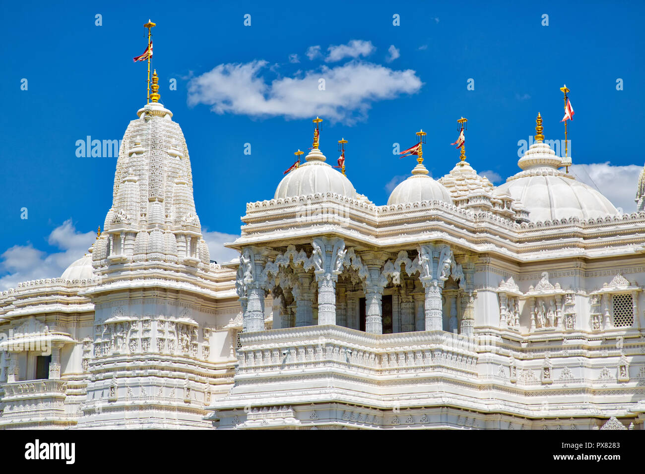 BAPS Shri Swaminarayan Mandir Hindu Temple in Toronto Stock Photo - Alamy