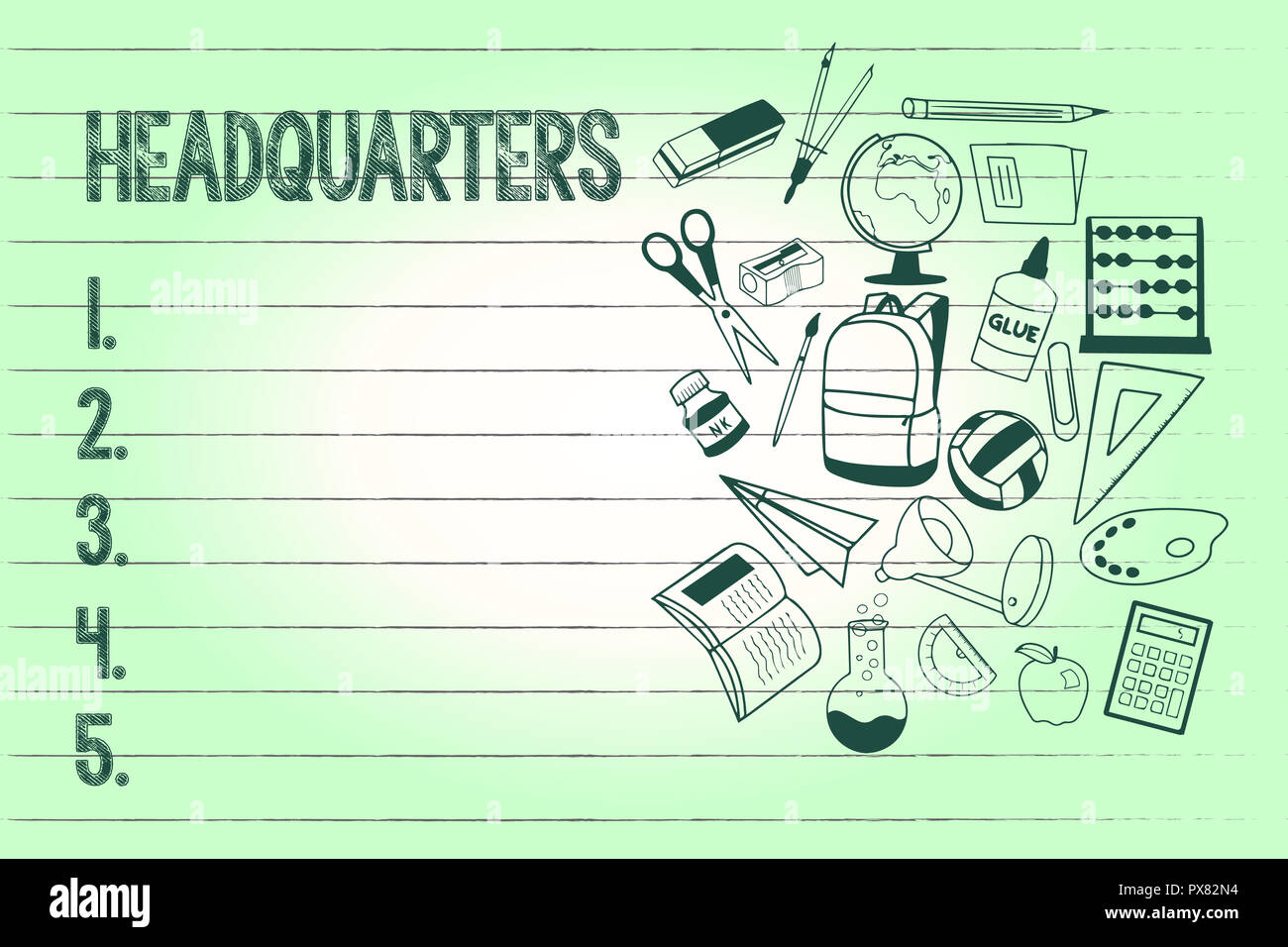 Handwriting text writing Headquarters. Concept meaning Main offices ...