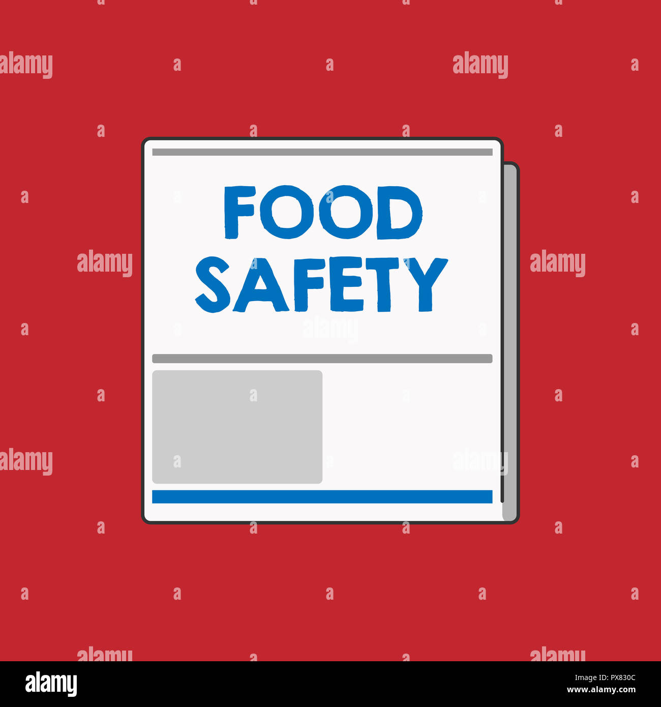 Writing note showing Food Safety. Business photo showcasing Conditions ...