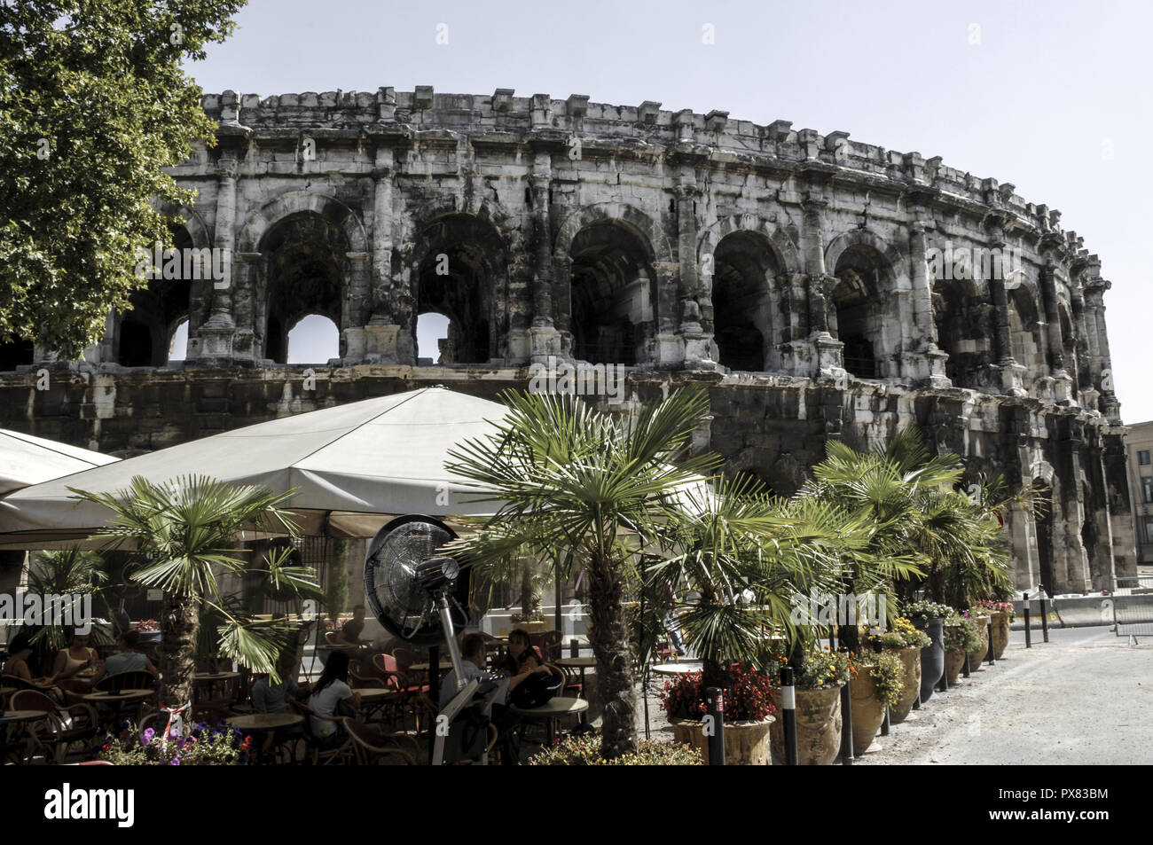 Nimes, amphitheater, France, Provence Stock Photo - Alamy