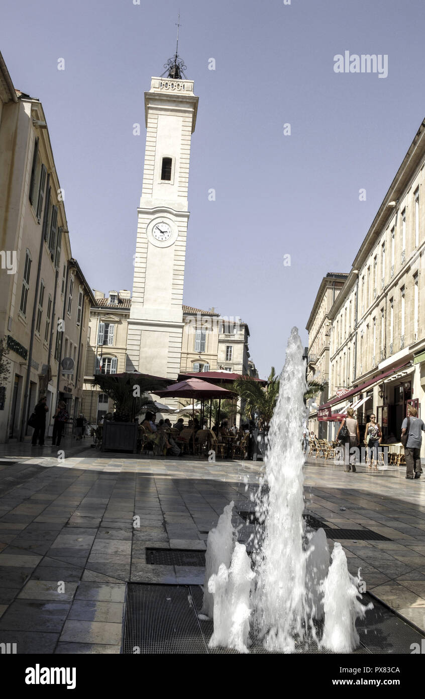 Nimes, city center, France, Provence Stock Photo - Alamy