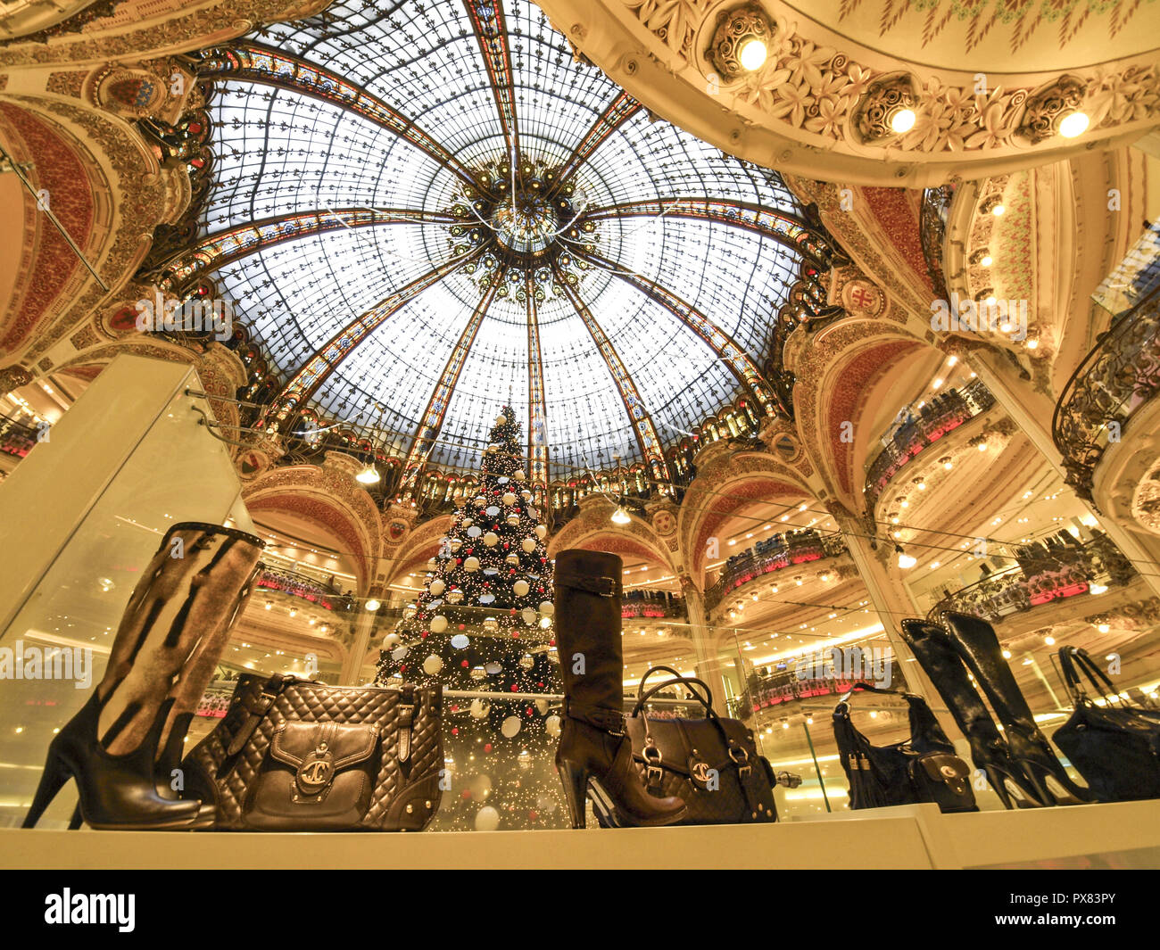 Paris, shopping mall Galeries Lafayette, France Stock Photo - Alamy