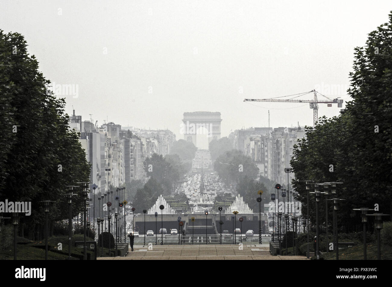 Paris, Arc de Triomphe, France, La Defense Stock Photo - Alamy