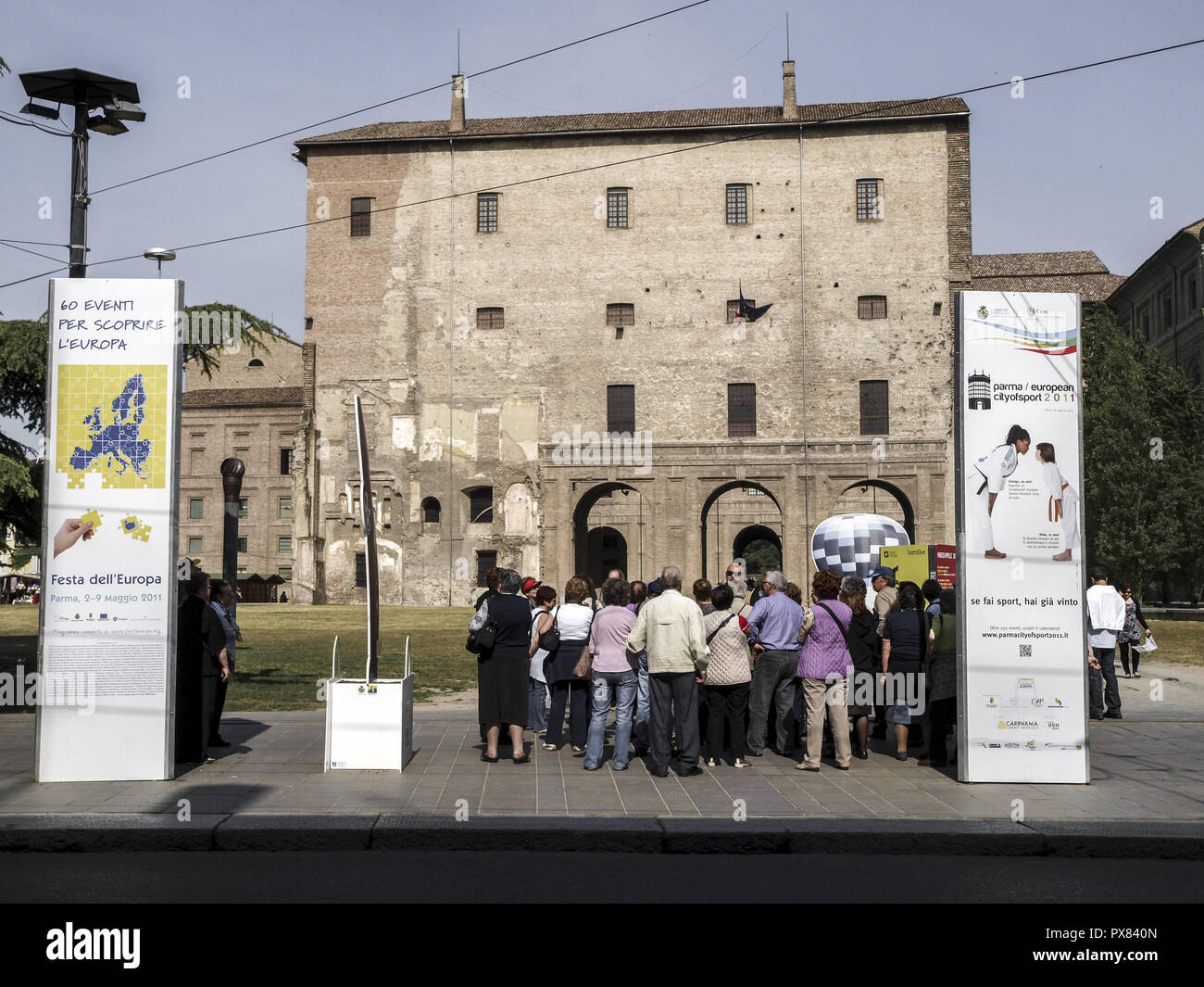 Parma, Piazza della Pace, Palazzo della Pilotta of family Farnese ...