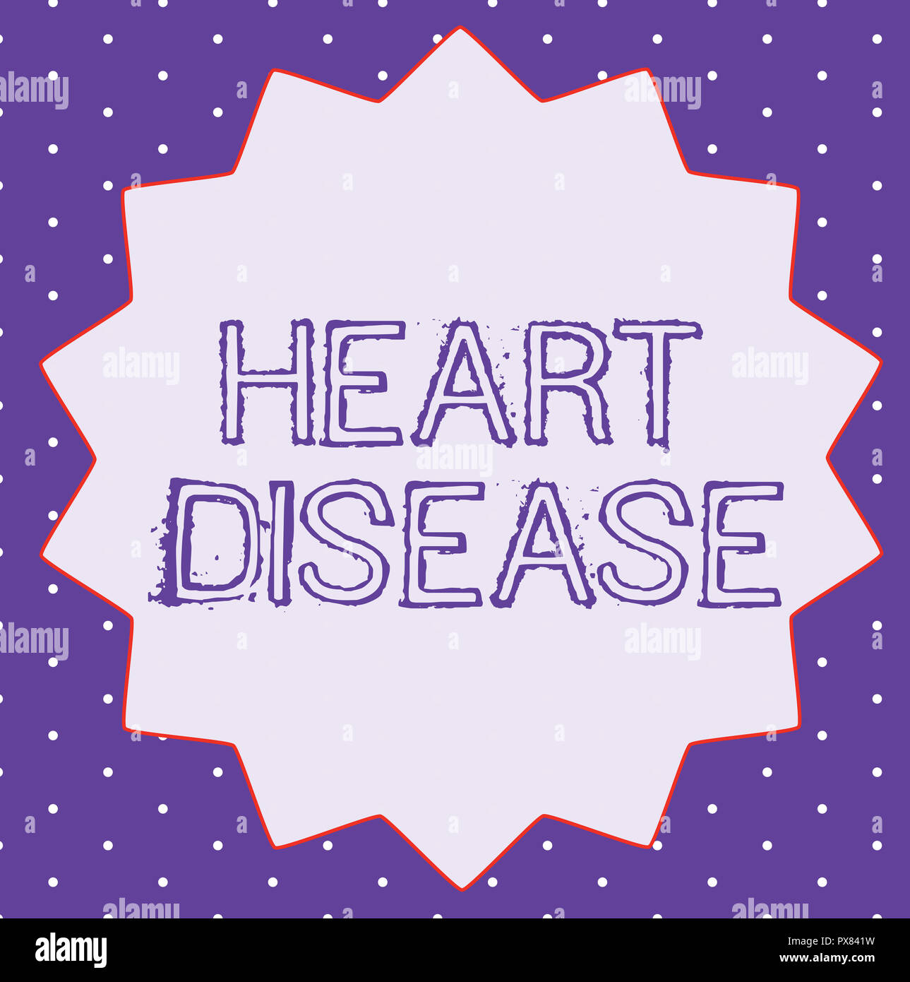 Conceptual hand writing showing Heart Disease. Business photo text ...