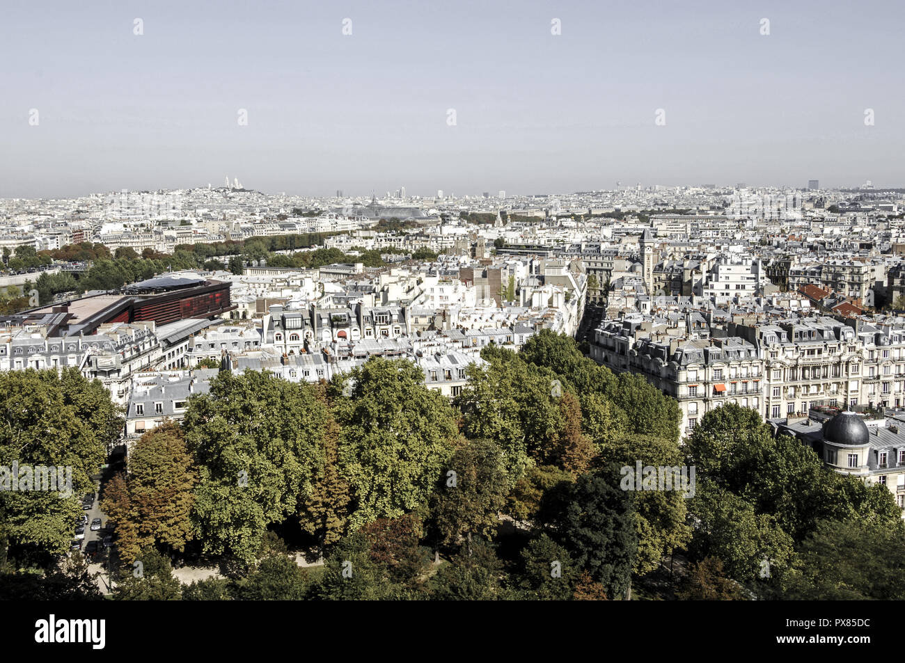 Paris, birds eye view, France Stock Photo - Alamy
