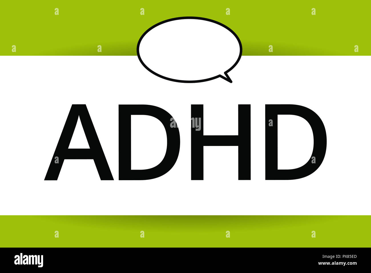 Word writing text Adhd. Business concept for Mental health disorder of ...