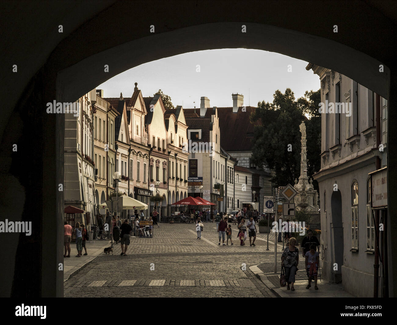 City view, Czech Republic, Southern Bohemia, Trebon Stock Photo - Alamy