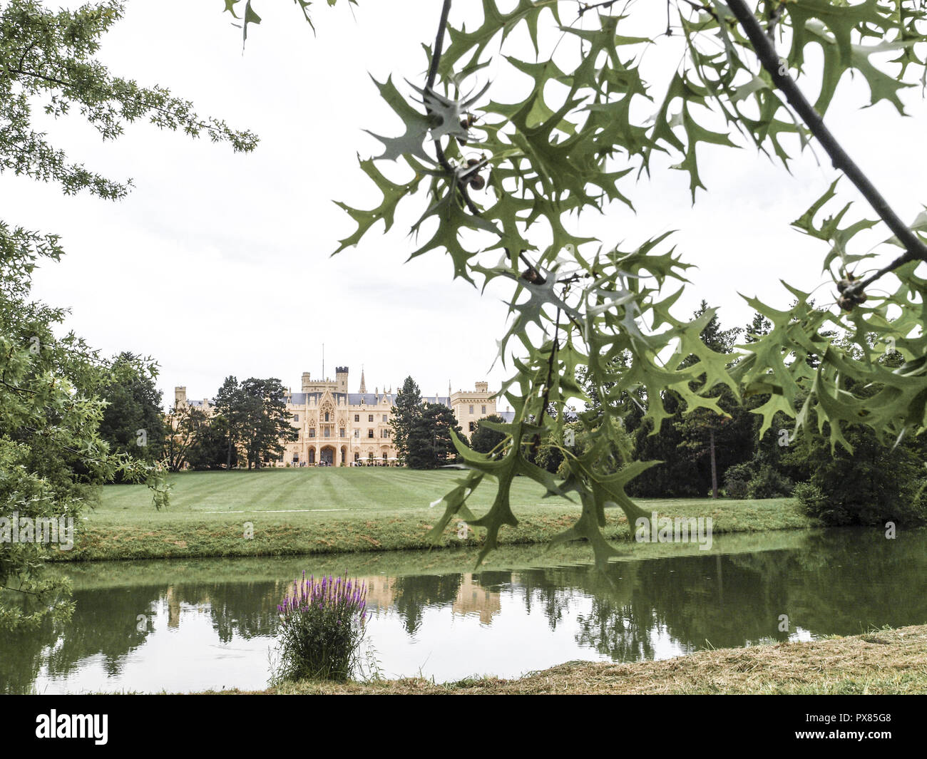 Landscape garden, World Heritage Site, Lednice, Czech Republic ...