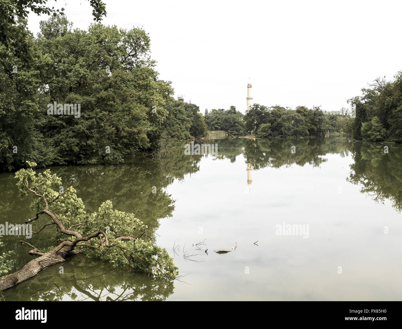 Landscape garden, World Heritage Site, Lednice, Czech Republic ...