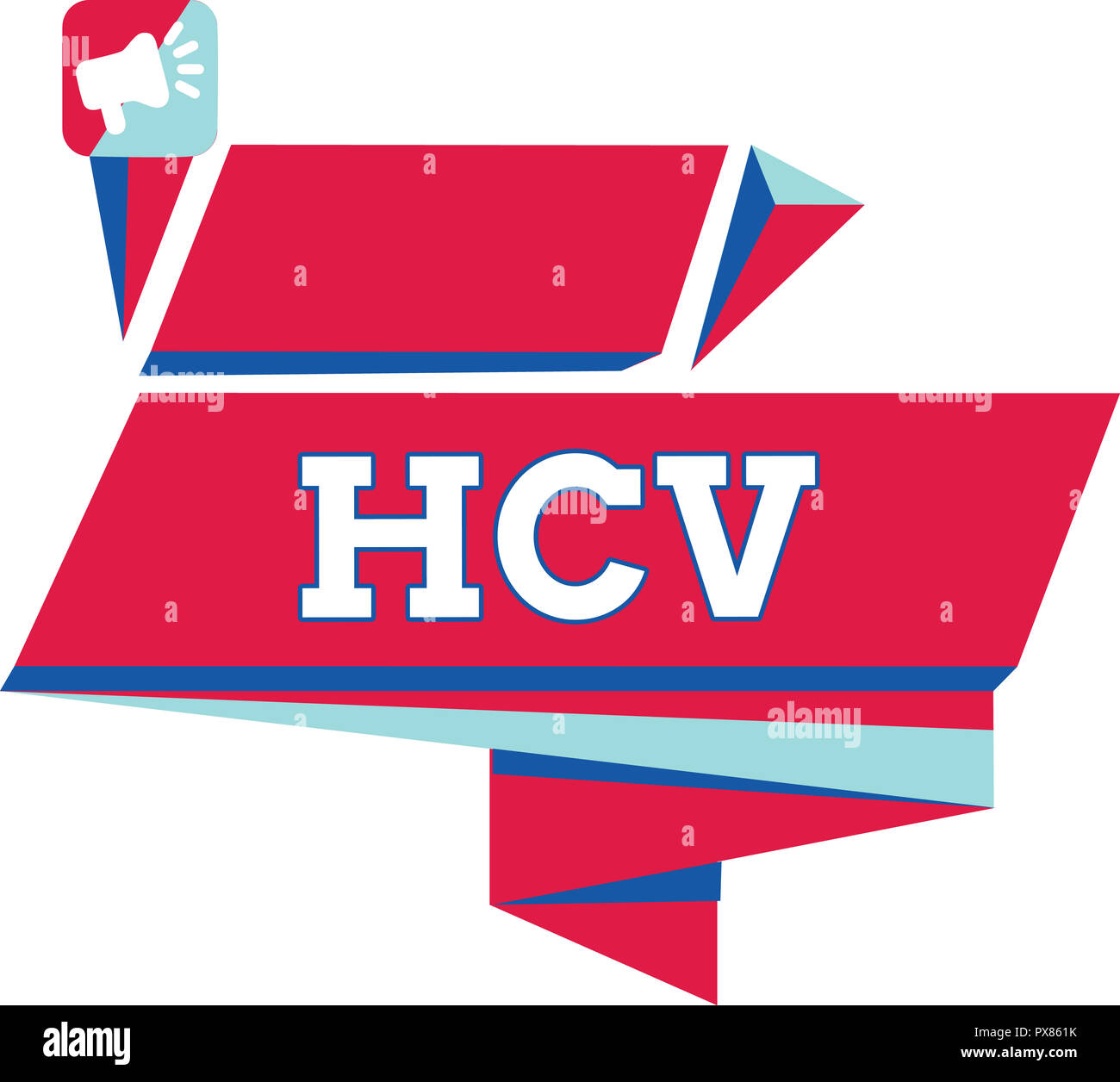Text sign showing Hcv. Conceptual photo Infective agent that cause the ...