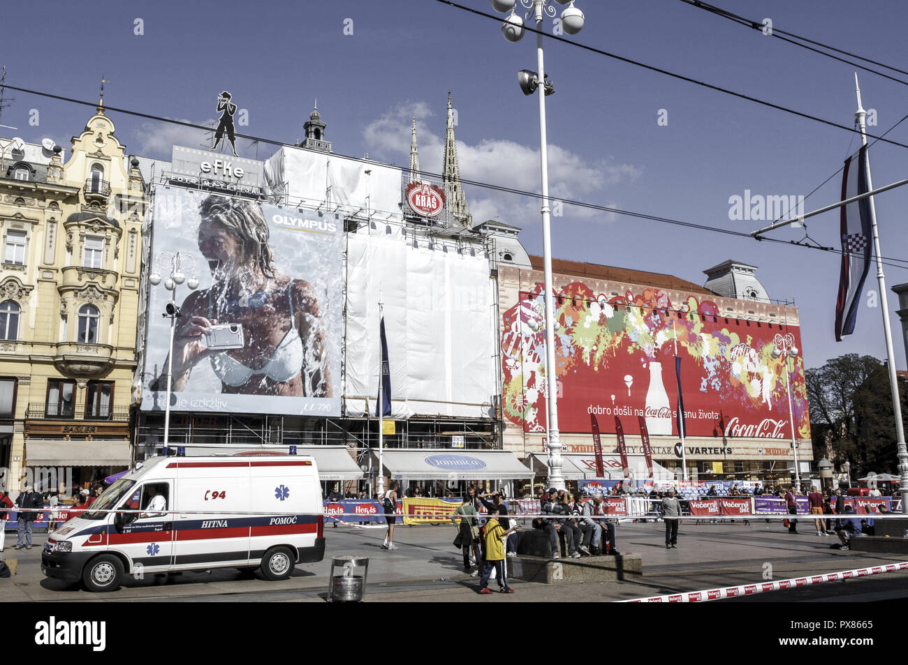 Zagreb, city center, Jelacic square, Croatia Stock Photo - Alamy
