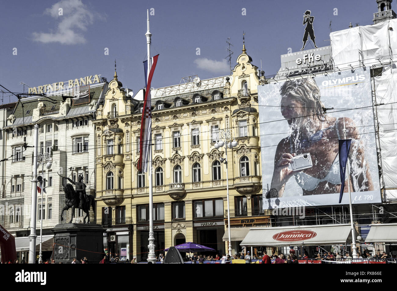 Zagreb, city center, Jelacic square, Croatia Stock Photo - Alamy