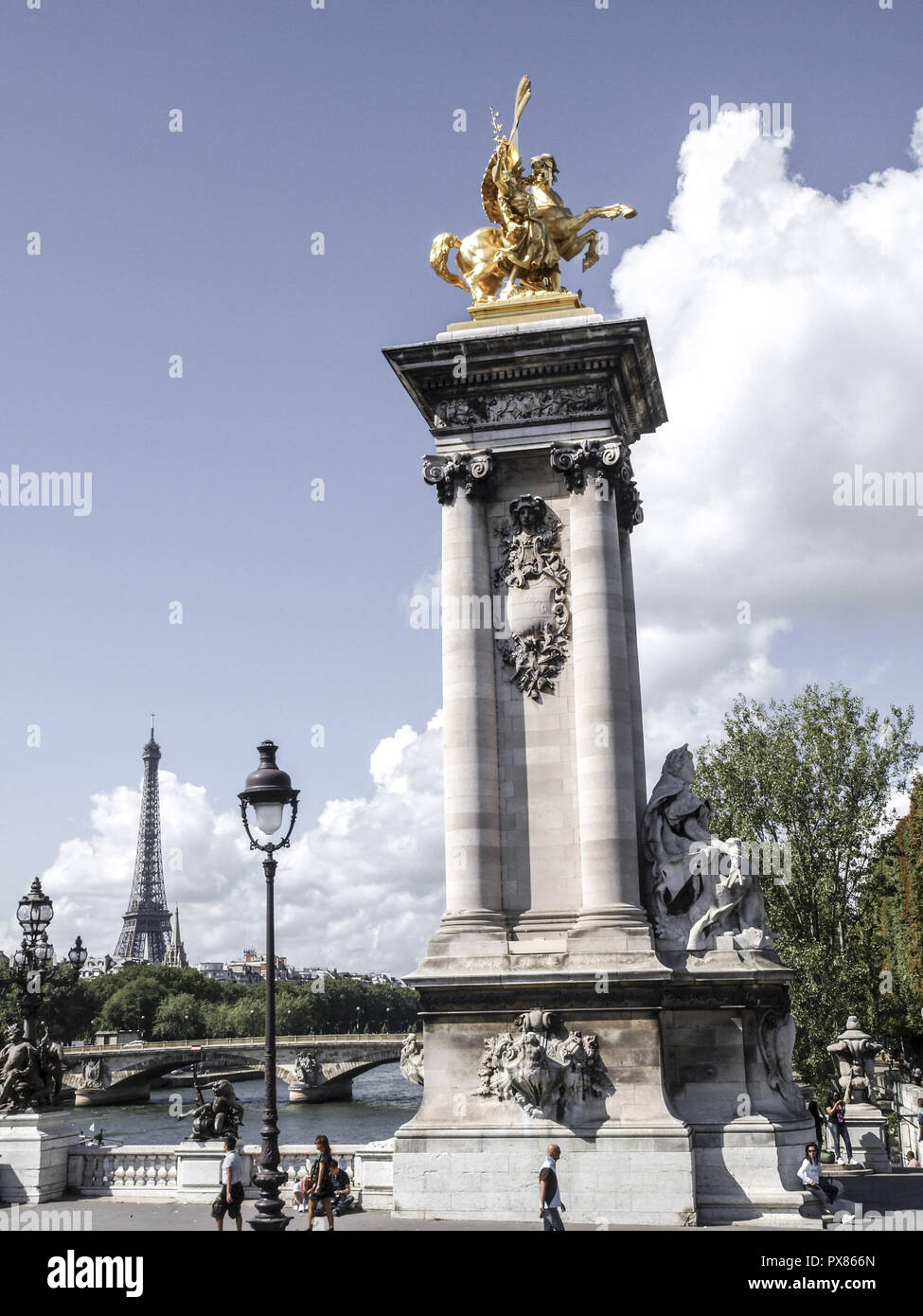 Paris, Pont Alexandre III, France Stock Photo - Alamy
