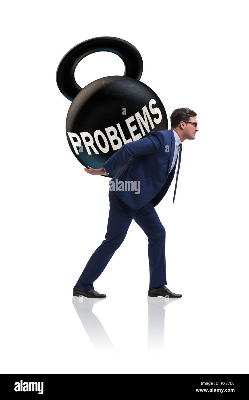 Business problem and challenge concept with businessman Stock Photo - Alamy