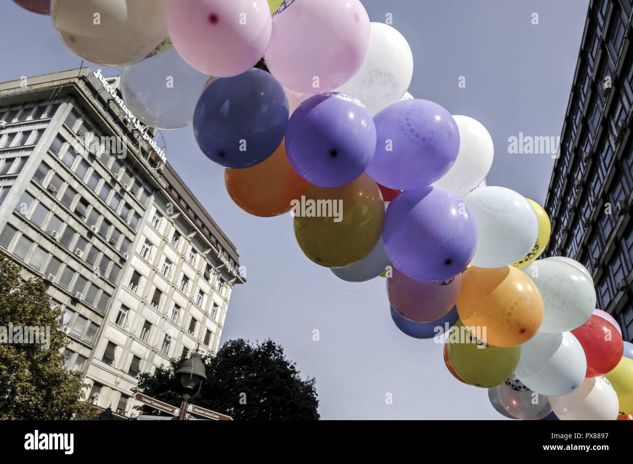 Beograd, city center, pedestrian zone, Serbia-Montenegro, Belgrade ...