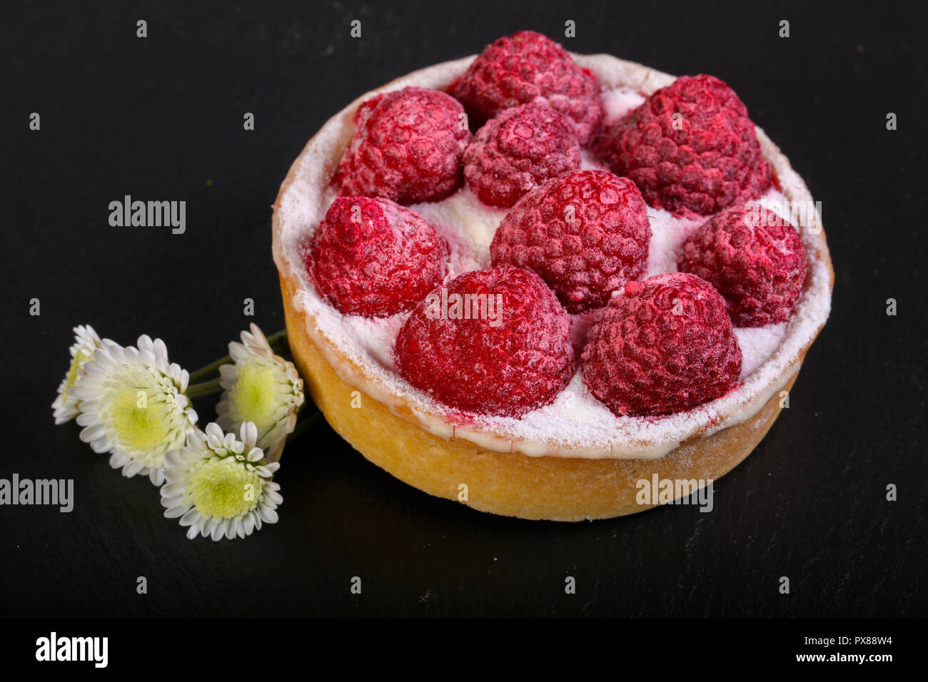 Raspberry tasty cake Stock Photo - Alamy