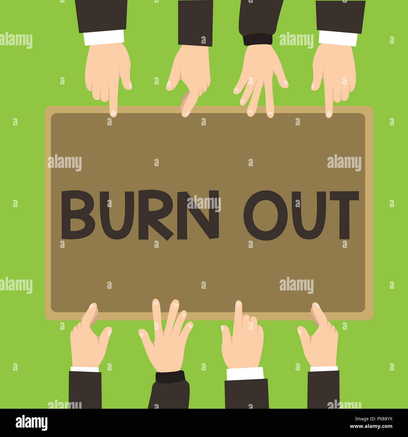 Conceptual hand writing showing Burn Out. Business photo showcasing ...