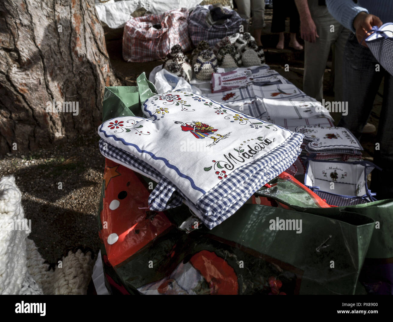 Souvenirs, textiles, pot holder from Madeira, Portugal, Madeira, Cabo ...