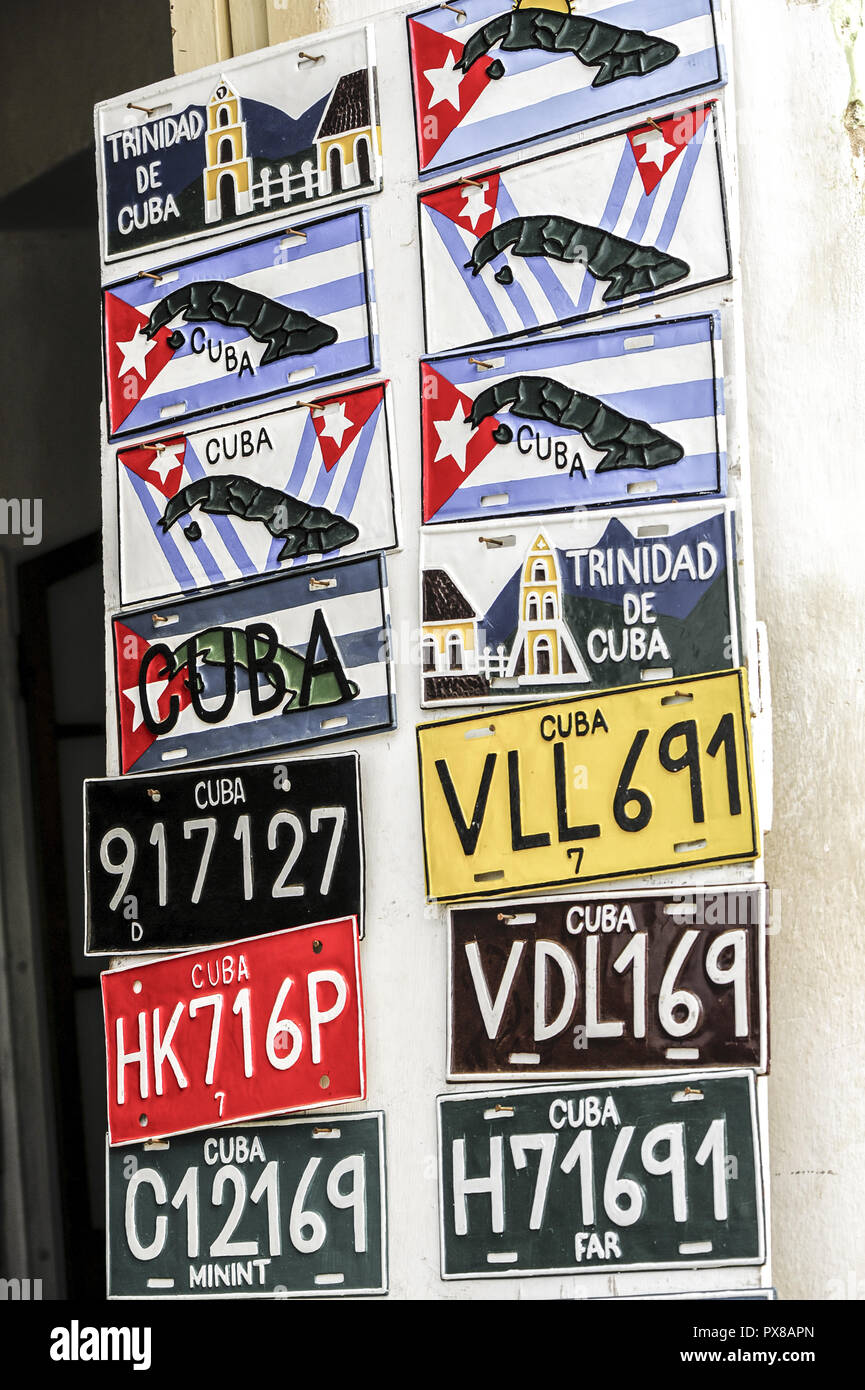 Cuban licence plate hi-res stock photography and images - Alamy