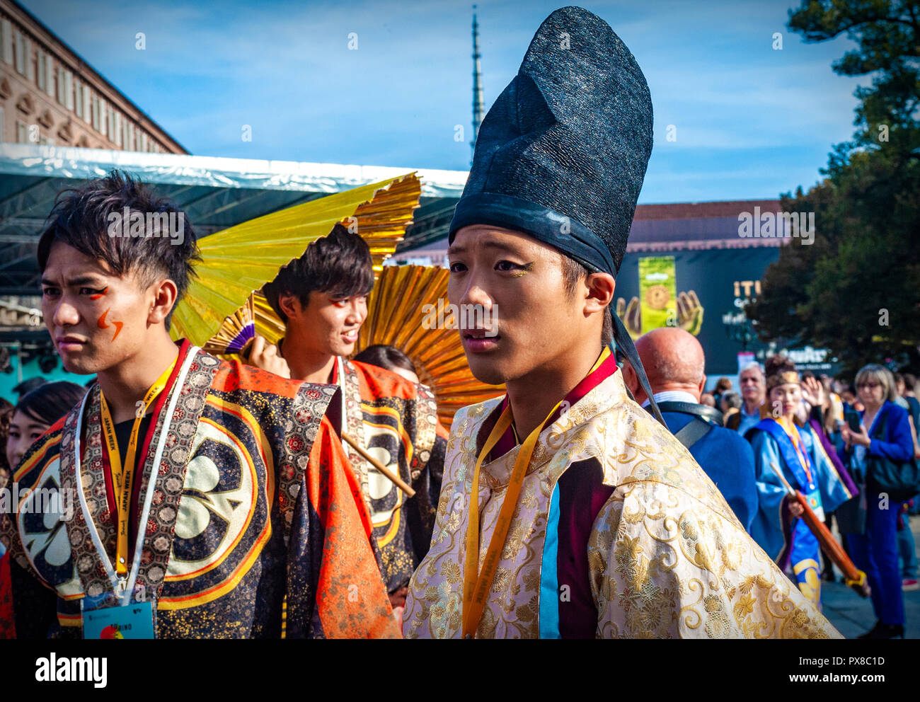 Italy Piedmont Turin Japan week - Inauguration in Piazza Castello with ...
