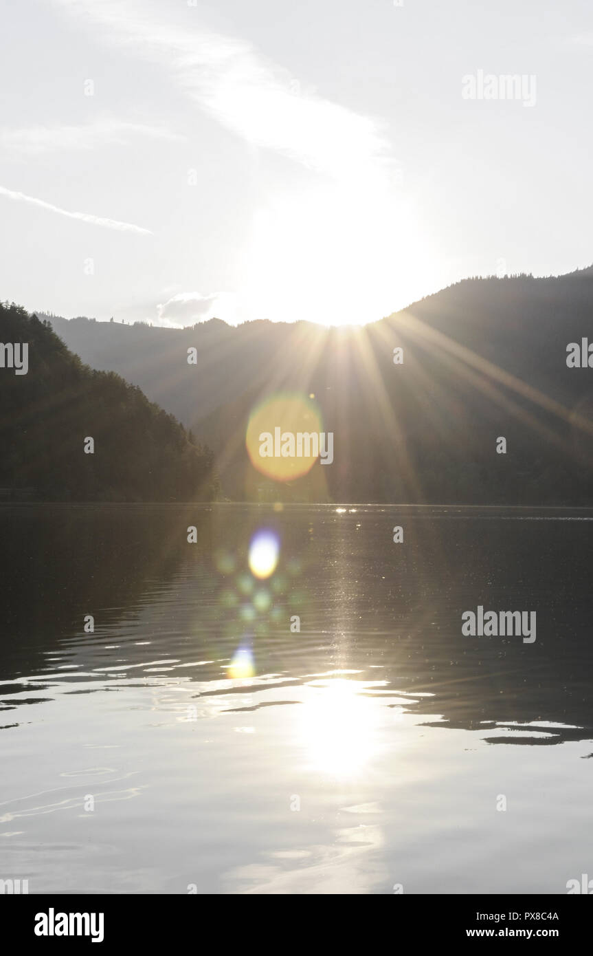 Lake Erlaufsee, Austria, Lower Austria, Oetscher Mariazell Stock Photo ...
