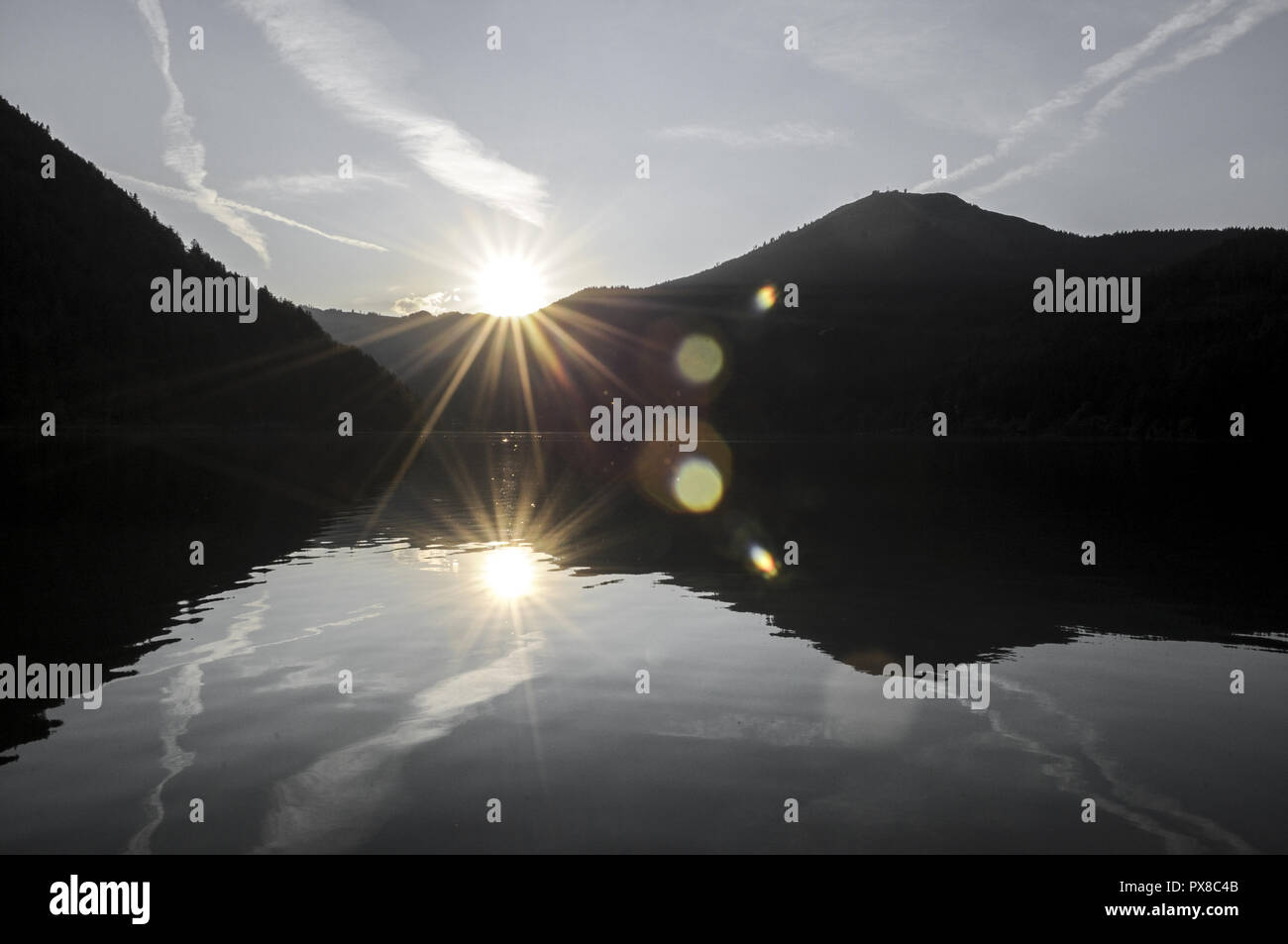 Lake Erlaufsee, Austria, Lower Austria, Oetscher Mariazell Stock Photo ...