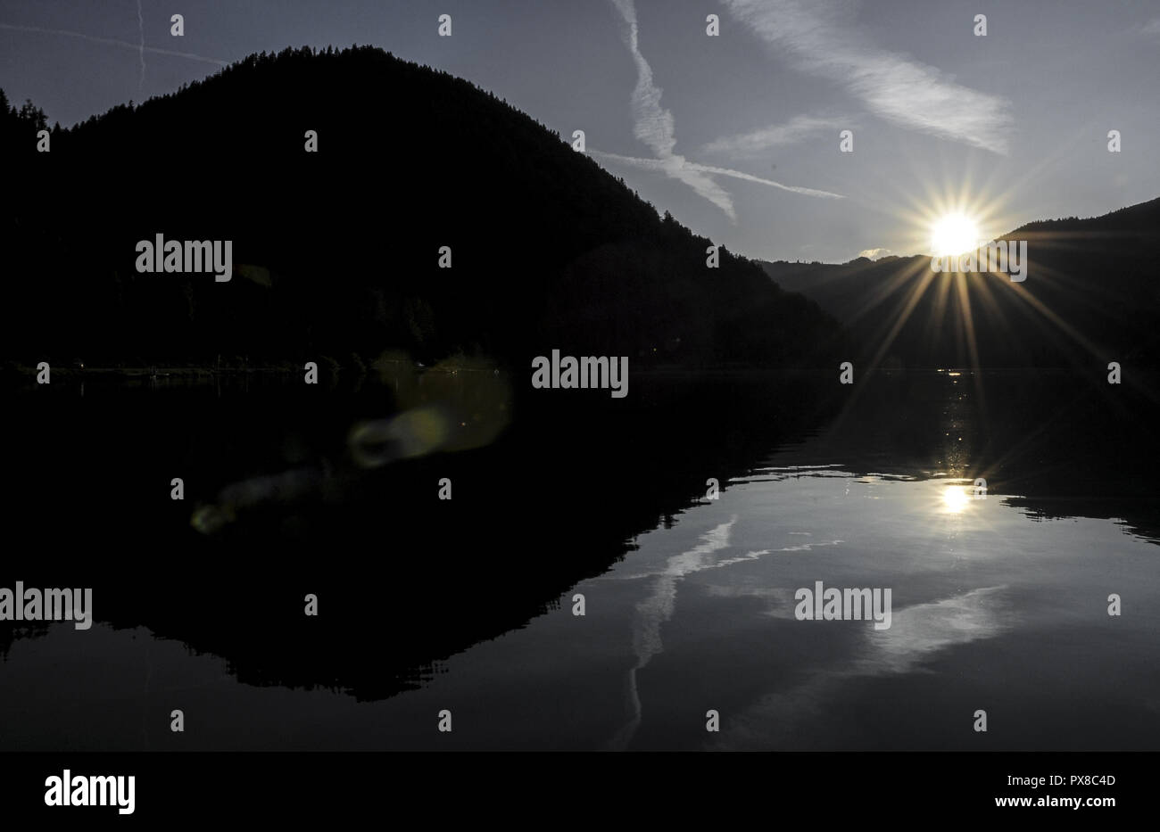 Lake Erlaufsee, Austria, Lower Austria, Oetscher Mariazell Stock Photo ...