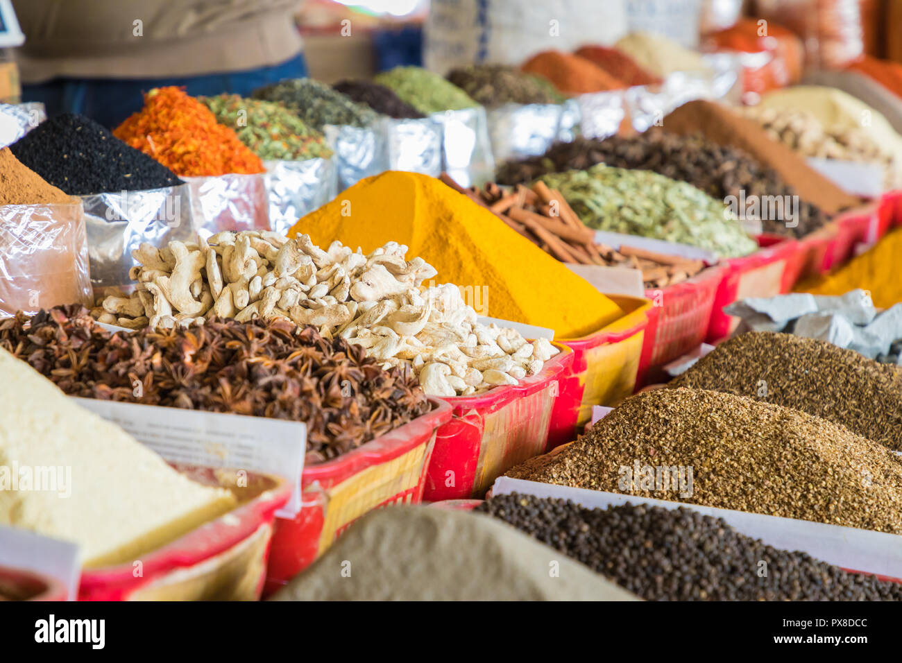 Traditional bazaar with spices in Tashkent, Uzbekistan Stock Photo - Alamy