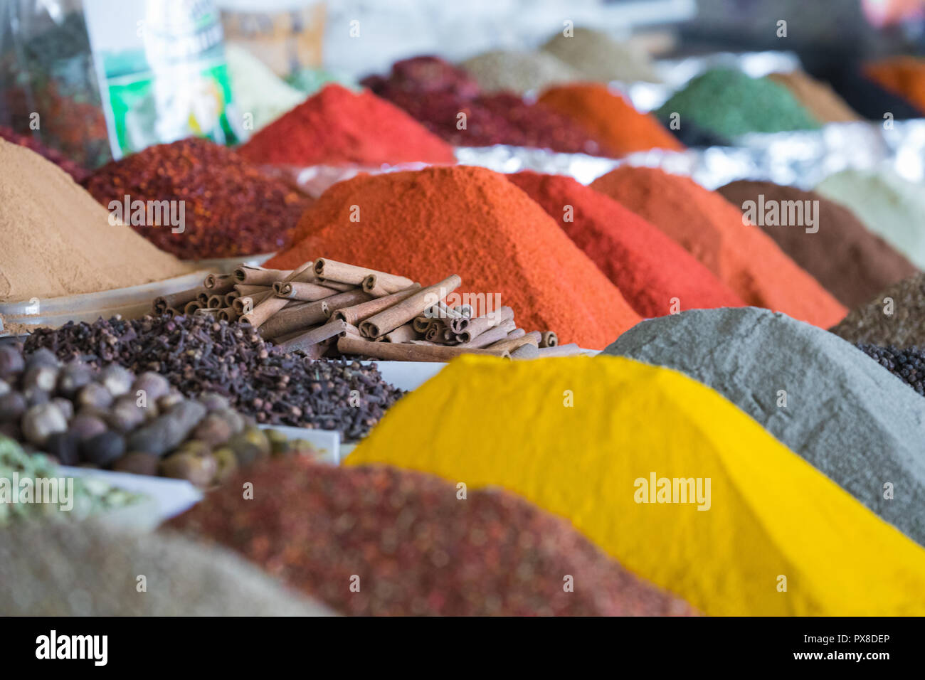Traditional bazaar with spices in Tashkent, Uzbekistan Stock Photo - Alamy