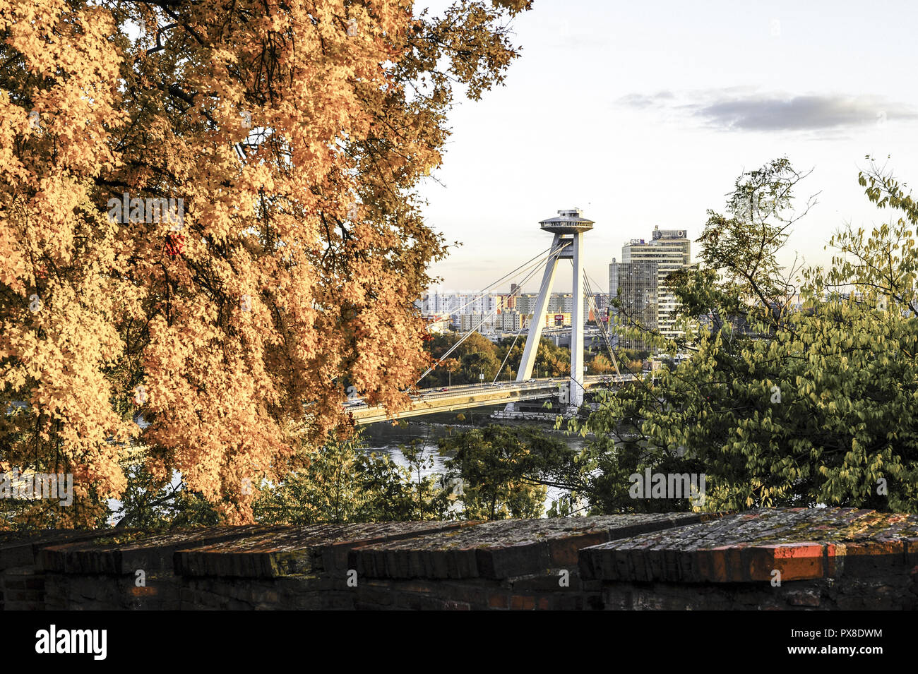 Bratislava, bridge Novi Most, Slovak Republic Stock Photo - Alamy