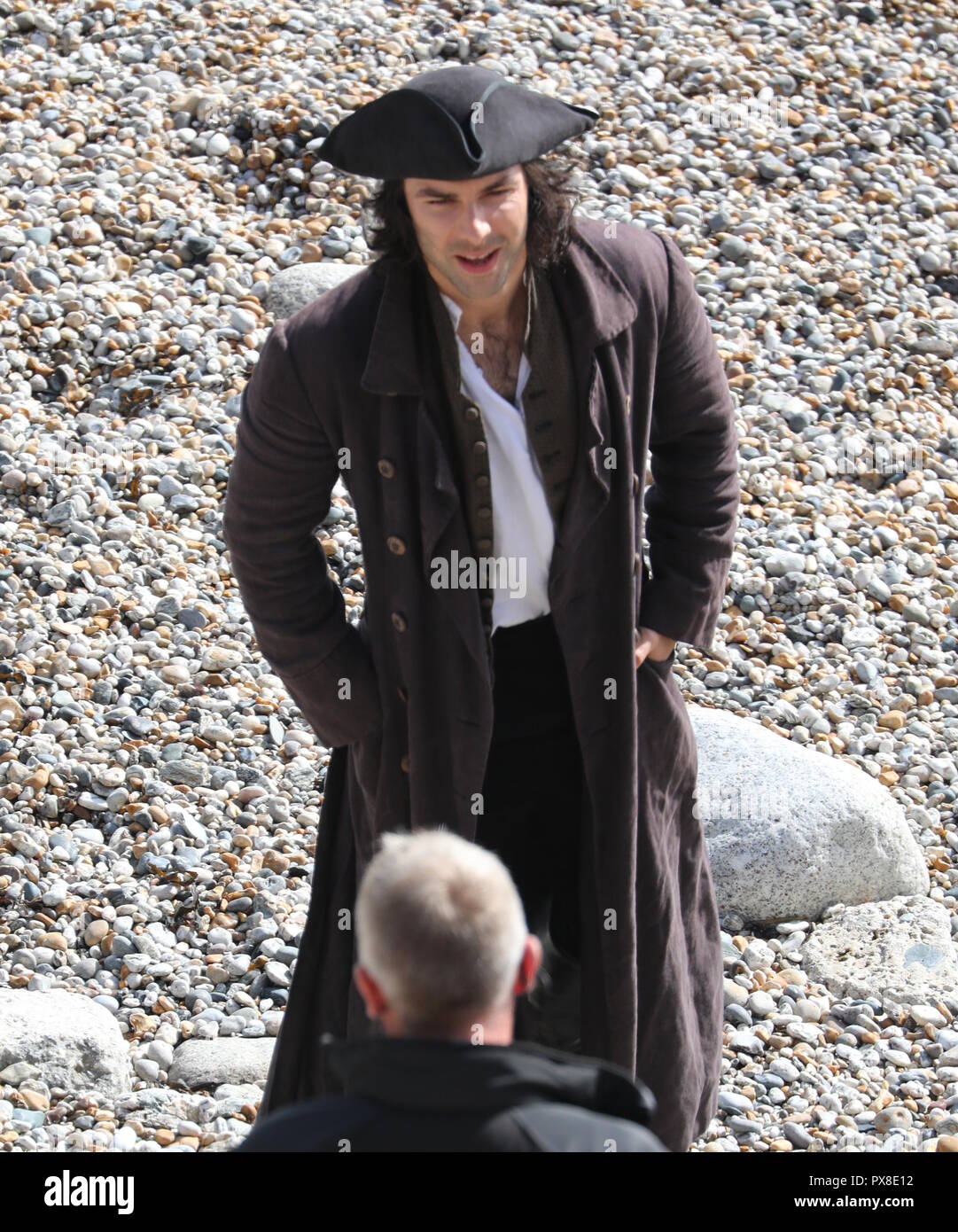'Poldark' final series filming in Cornwall Featuring: Aidan Turner ...