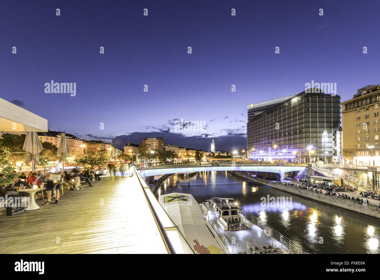 Vienna, Danube Channel, Austria Stock Photo - Alamy